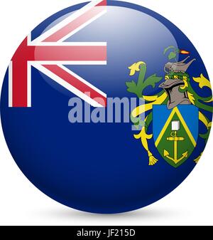 Pitcairn official national flag, british territory, vector illustration ...