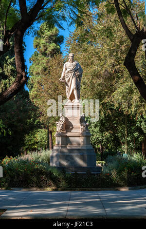 A plant pedestal in a national park showcases unique plant species and ...