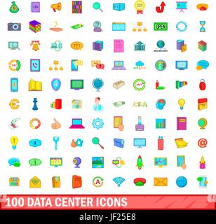 100 data center icons set, cartoon style Stock Vector Image & Art - Alamy