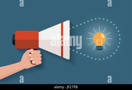 object, sound, isolated, communication, illustration, loud, idea ...