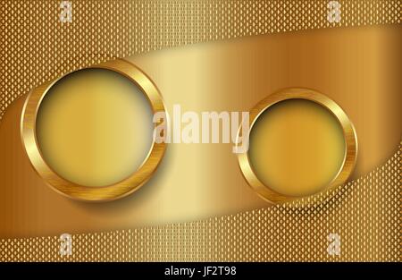 ring, circle, curves, metallic, backdrop, background, gold, two, ring ...