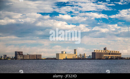 Grain storage terminals in the port of Duluth, Minnesota, USA Stock ...