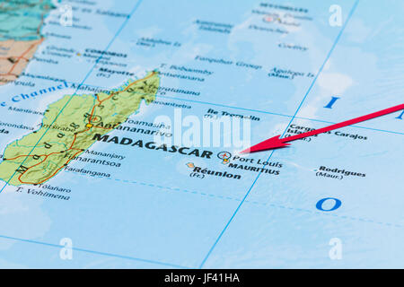 mauritius, map, atlas, map of the world, travel, africa, archipelago ...