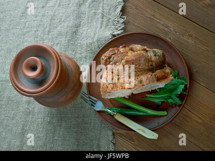 Lithuanian pork cooked ham Stock Photo - Alamy