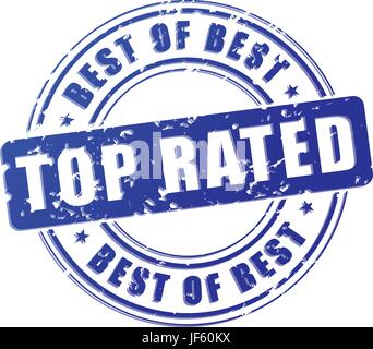 top rated round grunge isolated stamp Stock Vector Image & Art - Alamy