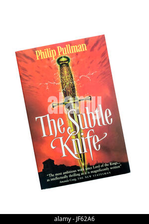 1990s UK The Subtle Knife by Philip Pullman Book Cover Stock Photo - Alamy
