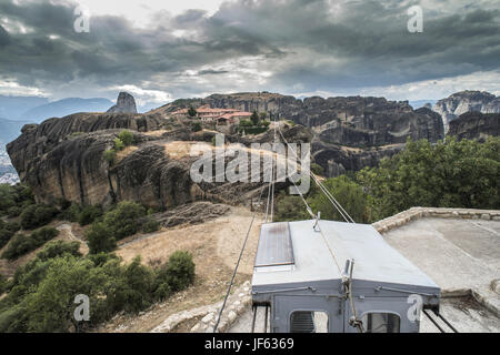 Lift in Meteora in Greece Stock Photo - Alamy