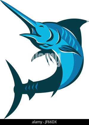 isolated, graphics, fish, spring, bouncing, bounces, hop, skipping ...