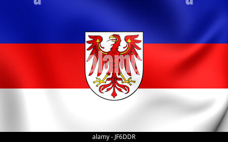 3D Flag of the Lower Sorbian Language. Close Up Stock Photo - Alamy
