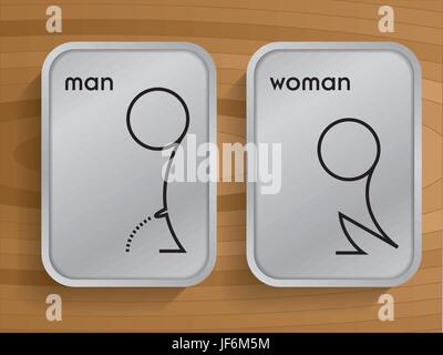 Background or backdrop, sign of male or female hand drawn, good for ...