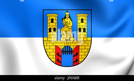 Flag of Magdeburg, Germany. Close Up Stock Photo - Alamy