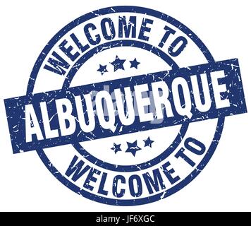 Albuquerque stamp. welcome to Albuquerque blue sign Stock Vector Image ...
