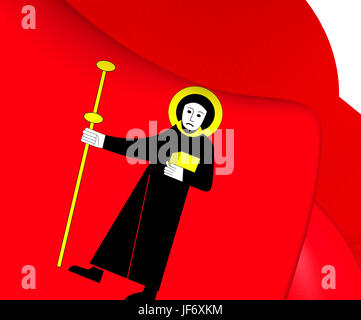3D Flag of Glarus canton, Switzerland. 3D Illustration Stock Photo - Alamy