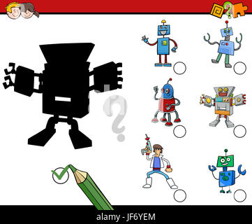 shadows activity for kids Stock Photo - Alamy