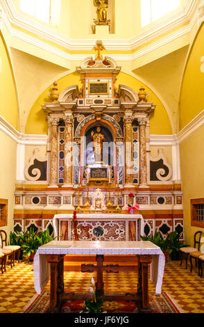 Italy Trentino Ala (TN): Sanctuary of San Valentino: altar Stock Photo ...