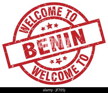 welcome to Benin red stamp Stock Vector Image & Art - Alamy