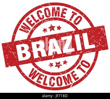 welcome to Brazil red stamp Stock Vector Image & Art - Alamy