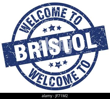 Bristol stamp. welcome to Bristol blue sign Stock Vector Image & Art ...