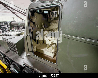 The M55 8-inch self-propelled howitzer is a heavy artillery piece, used ...