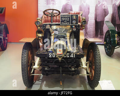 The 1902 Peugeot Type 48 Tonneau is an early French automobile with a ...