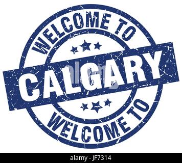 welcome to Calgary blue stamp Stock Vector Image & Art - Alamy