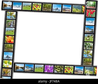 Film made with various nature photos Stock Photo - Alamy