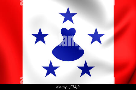Flag of the Austral Islands Stock Photo - Alamy