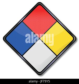 Dangerous Goods Diamond Sign Stock Vector Image & Art - Alamy