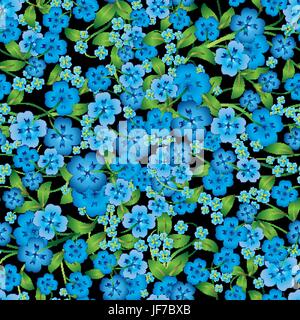 Black flower ornament, abstract floral pattern background Stock Vector ...