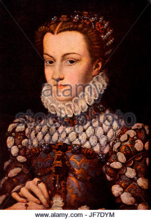 Francois Clouet, Elisabeth of Austria (1554-1592), Queen of France Stock Photo: 72637326 - Alamy