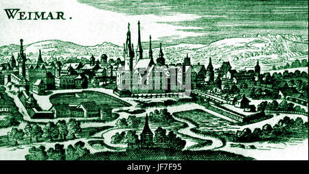 Weimar - overview early 18th century. Connections Bach, Liszt. Bach ...