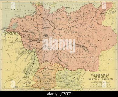 Historical map of Germany and Europe, Roman-German Empire in the 10th ...
