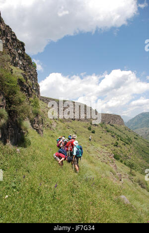 Trekkers in the Geghama mountains of Armenia Stock Photo - Alamy