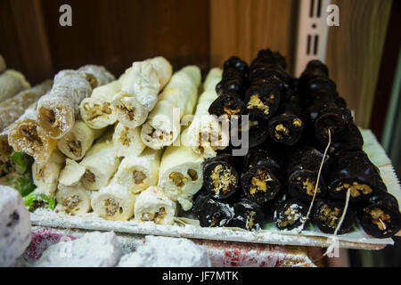 Kurdish sweets, Erbil or Hawler, capital of Iraq Kurdistan Stock Photo ...