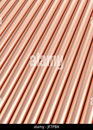 3d render of copper pipes Stock Photo - Alamy
