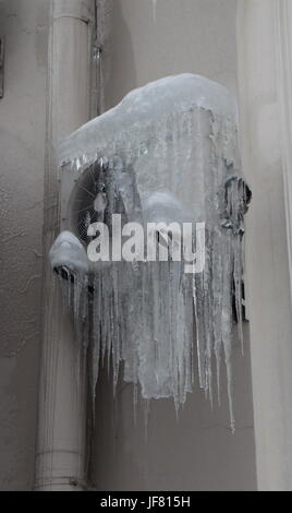 frozen air- conditioner Stock Photo - Alamy