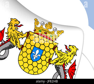 Flag of Lelystad, Netherlands. Close Up Stock Photo - Alamy