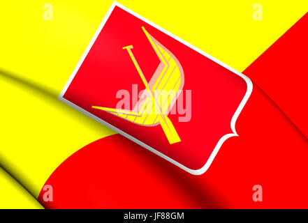 Flag of Lodz Stock Photo - Alamy