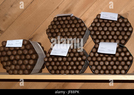 Fifty premium cigars wrapped in newspaper packaging which contain ...
