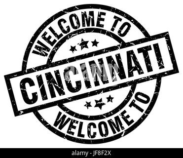 Cincinnati black round grunge stamp Stock Vector Image & Art - Alamy