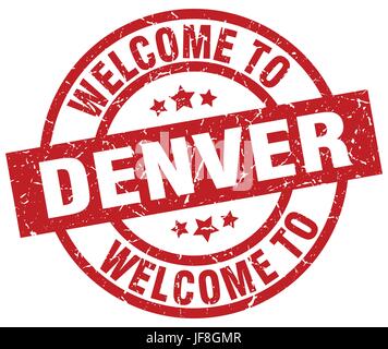 Denver stamp. welcome to Denver red sign Stock Vector Image & Art - Alamy