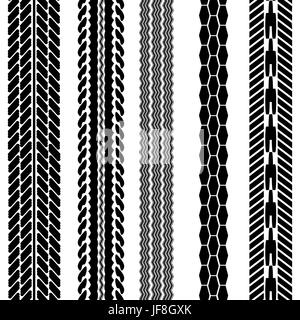 Set of tyre shapes isolated on white background for transportation ...