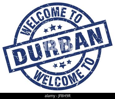Durban stamp. welcome to Durban blue sign Stock Vector Image & Art - Alamy