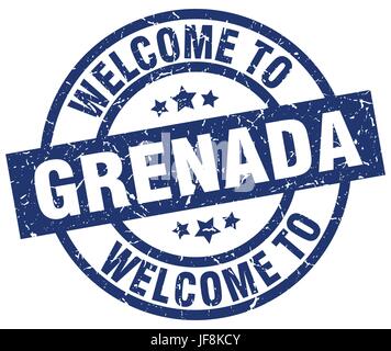 welcome to Grenada blue stamp Stock Vector Image & Art - Alamy