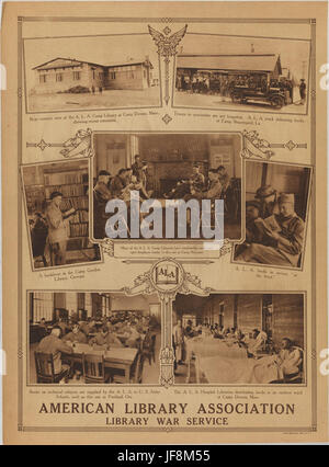 A vintage photograph showcasing the Library War Service during World ...