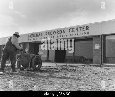 A photograph of the Federal Records Center in Franconia, Virginia, a ...
