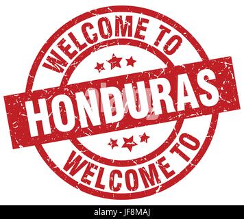 Honduras stamp. welcome to Honduras red sign Stock Vector Image & Art ...