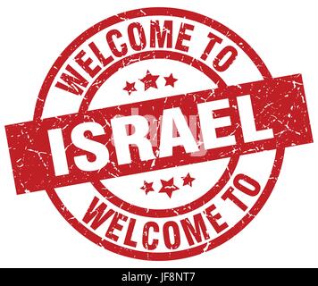 Israel sign. welcome to Israel orange sticker Stock Vector Image & Art ...