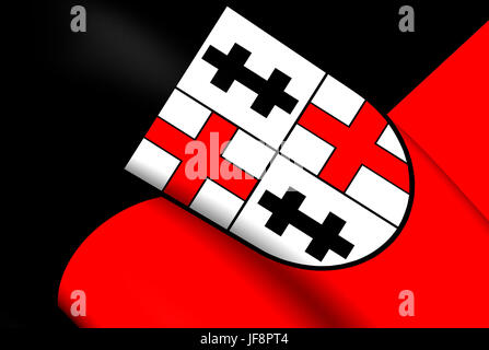 Flag of Merzig, Germany. Close Up Stock Photo - Alamy