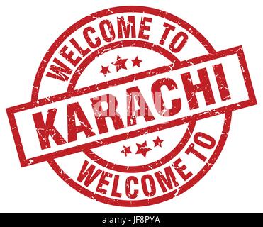welcome to Karachi red stamp Stock Vector Image & Art - Alamy